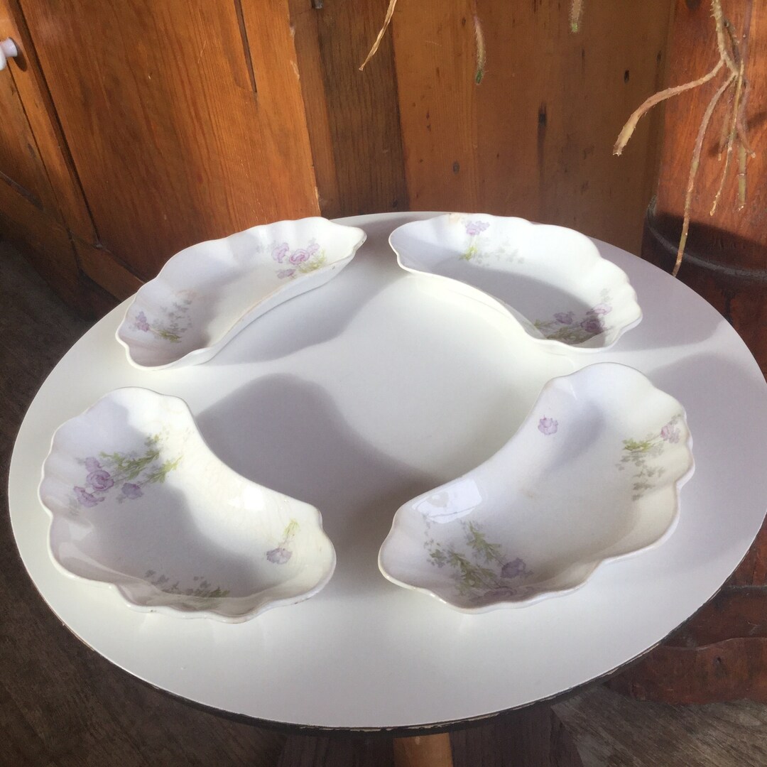 Set/4 Alfred Meakin Ltd. Bone Dishes ~ "beverly" Pattern With Purple ...
