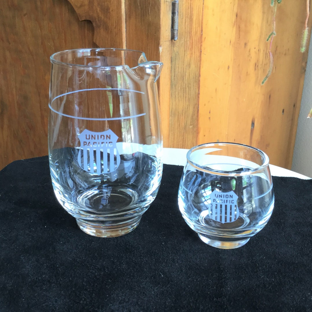 Union Pacific Glass Sake Set - Etsy