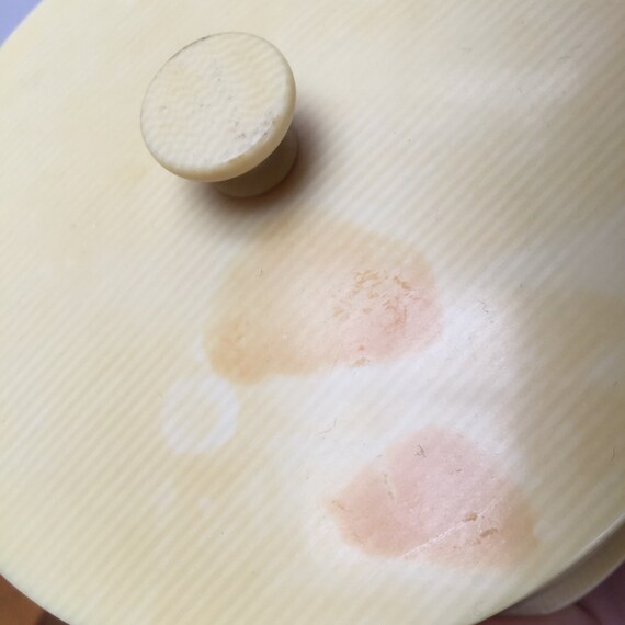 Vintage 1920s French Ivory Py-ra-lin Celluloid Powder… - Gem