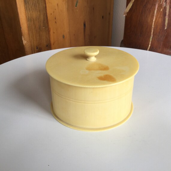 Vintage 1920s French Ivory Py-ra-lin Celluloid Powder… - Gem
