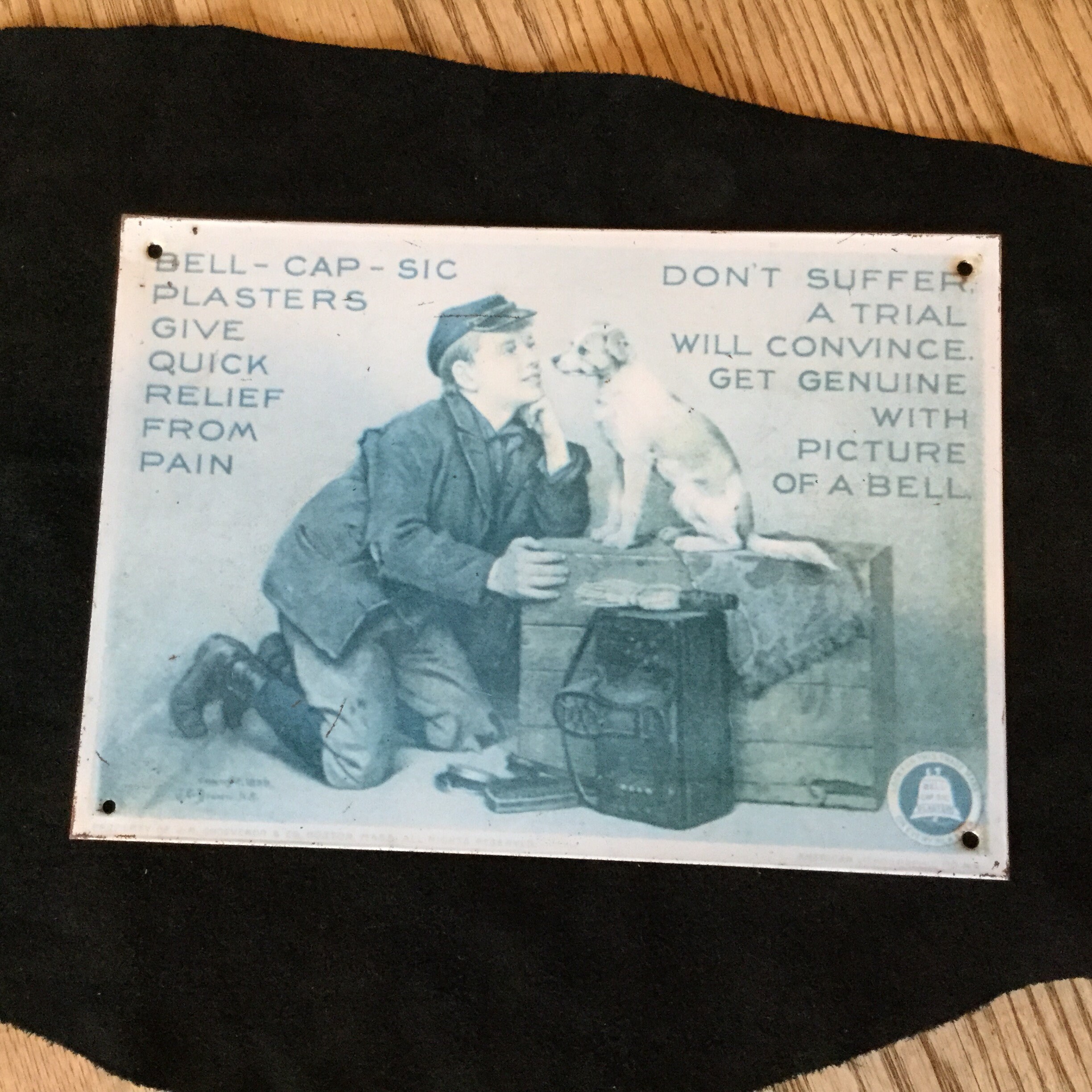 Reproduction Advertising Sign for Bell-cap-sic Plasters Pain - Etsy