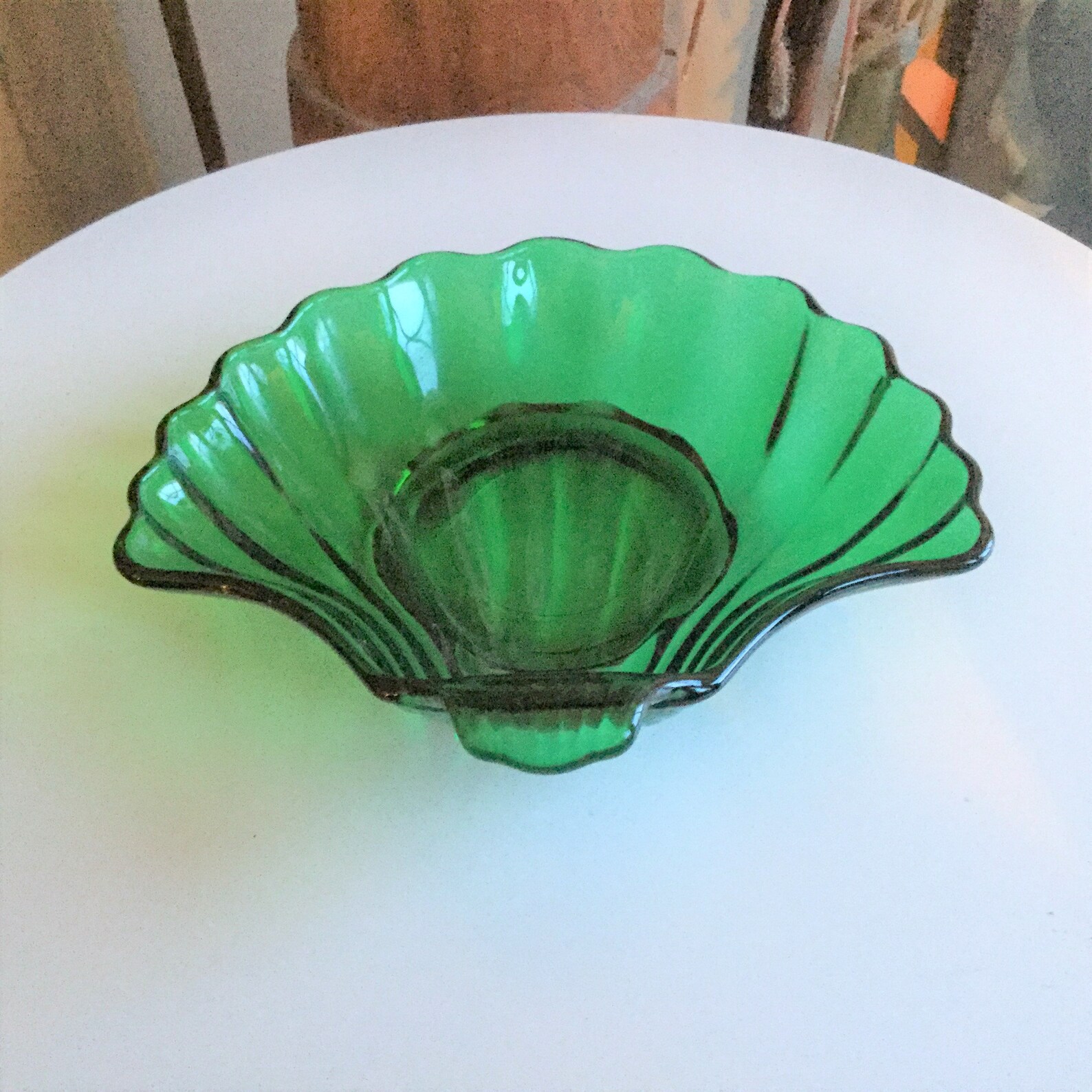 Emerald Green Shell Dish - Etsy