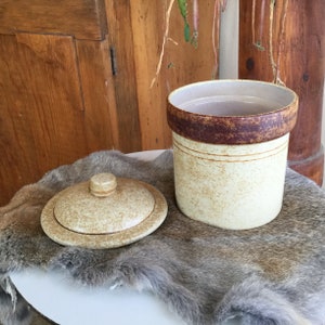 Vintage Treasure Craft / Pottery Craft Canister With Lid ~ Made in USA ...