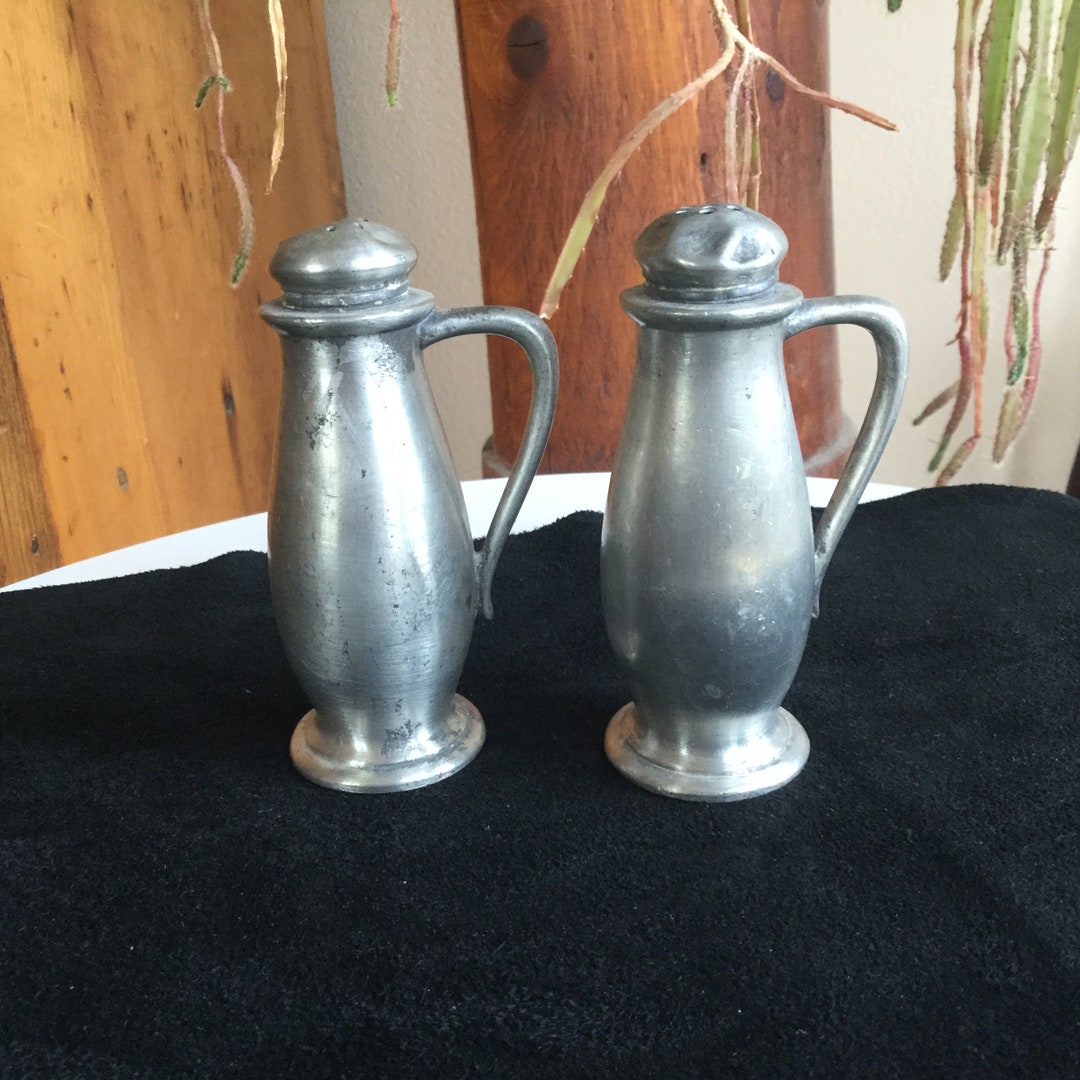 Mayflower Pewter Salt / Pepper - Etsy