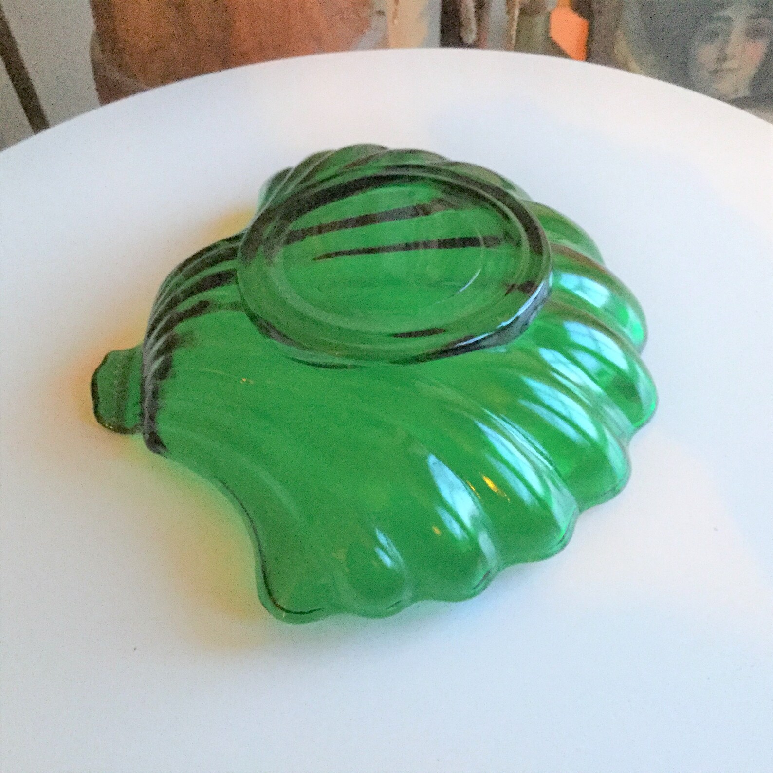 Emerald Green Shell Dish - Etsy