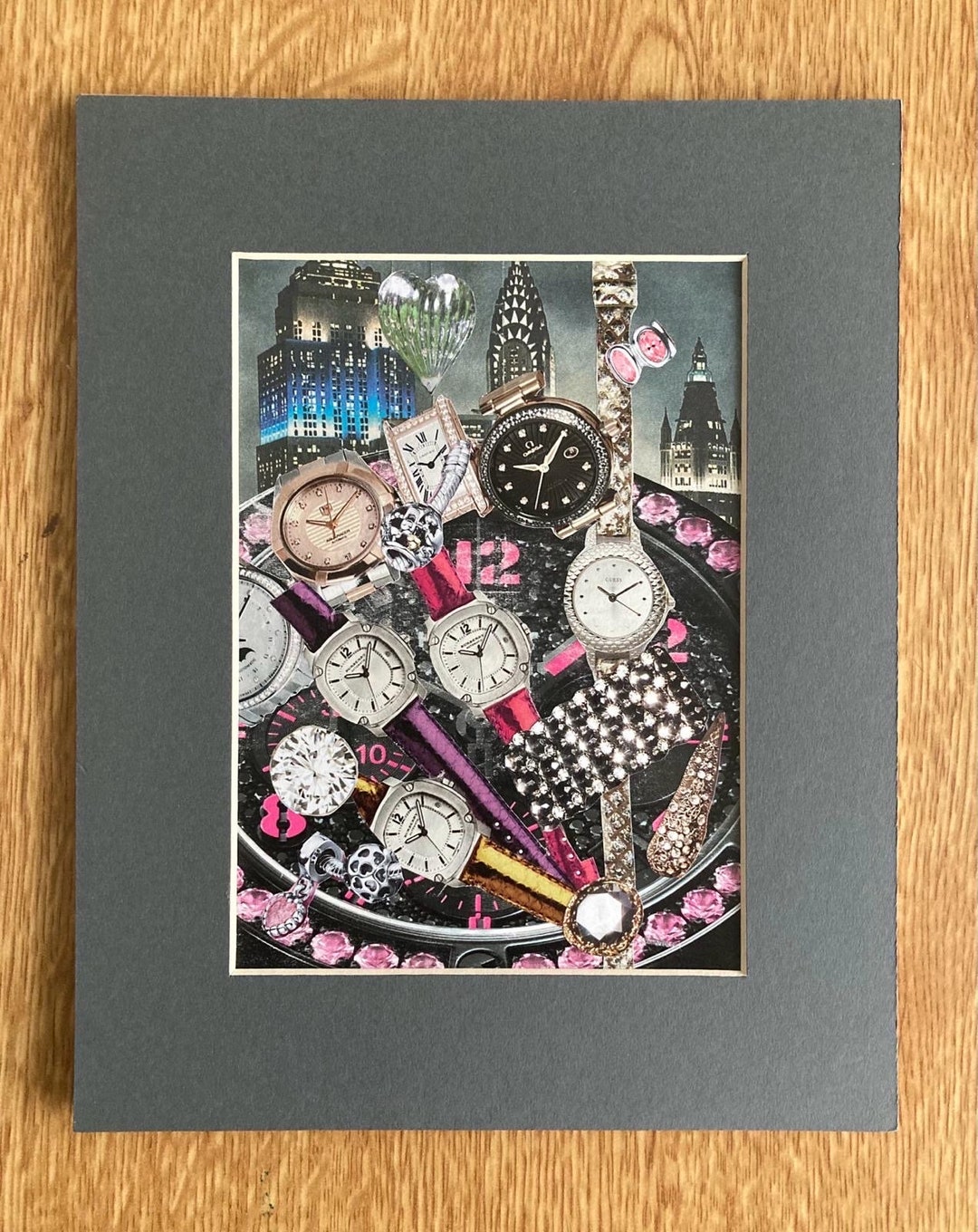 Time to Sparkle Original Mounted Collage on Board - Etsy