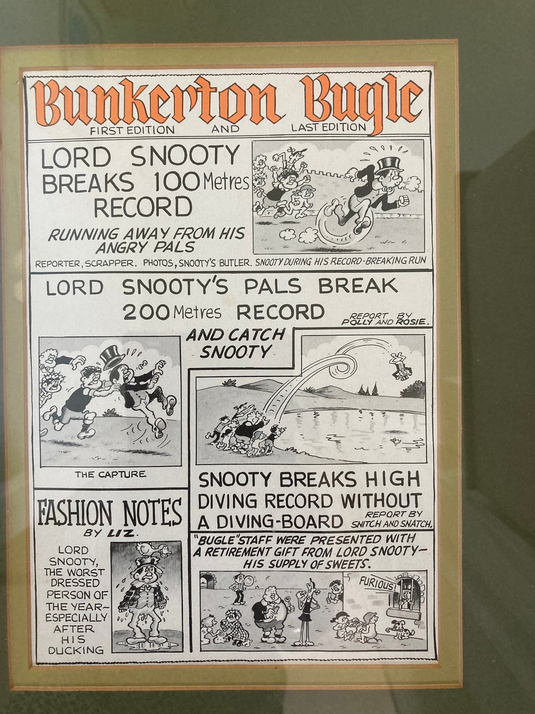 Lord Snooty Bunkerton Bugle Origional Collage - Etsy