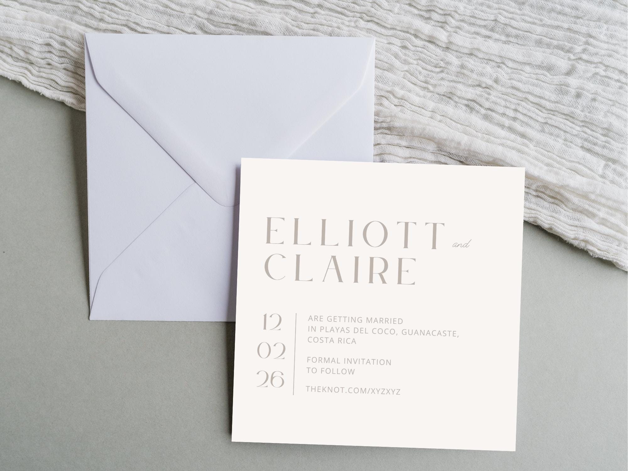 Save the Date Editable Template for Destination Weddings or Parties ...