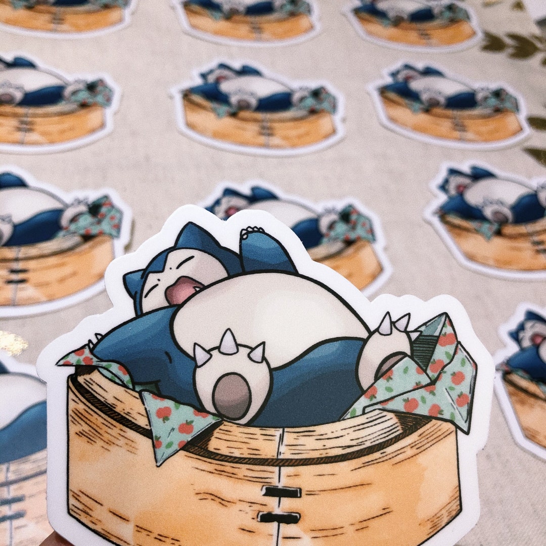 Snooze Zzz Dim Sum Sticker (1) Waterproof Matte Sticker - Sleepy ...