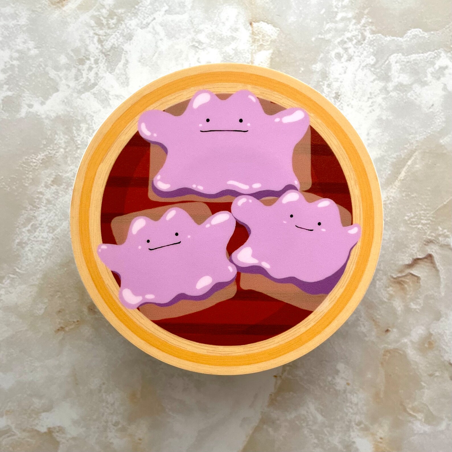 Ditto Dim Sum Sticker 1pc Premium Quality 3 X 3 Waterproof Sticker ...