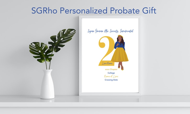 Personalized SGRHO Rhoyal Probate|digital Download| Crossing SGRHO ...