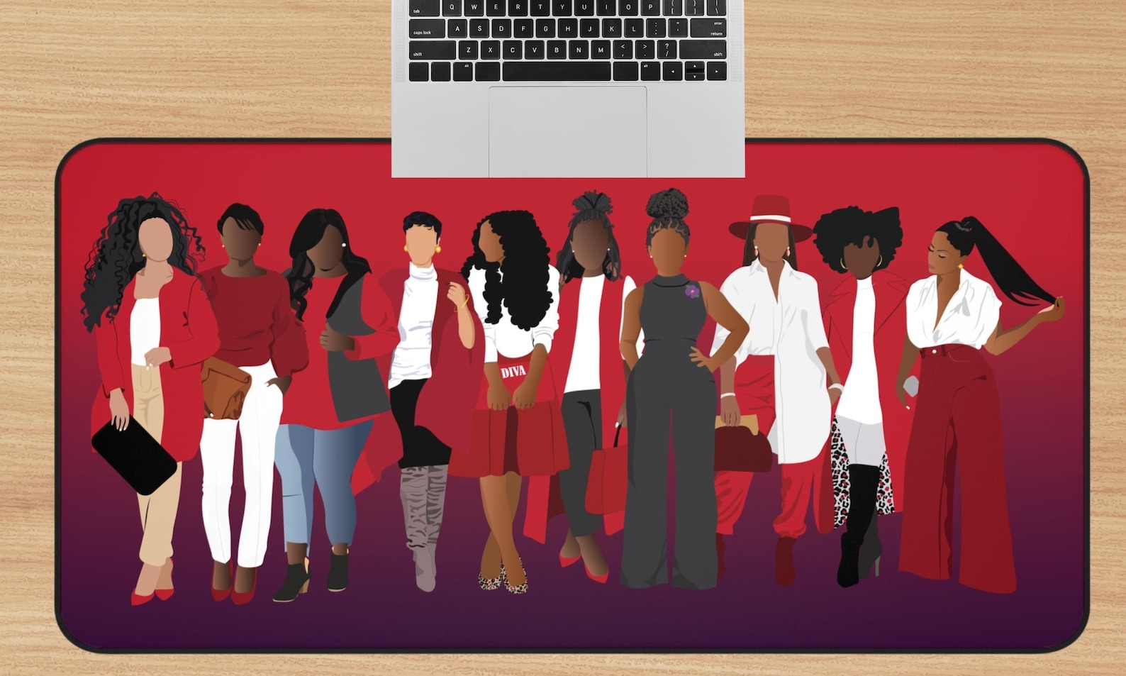 Delta Sigma Theta Desk Pad | Diva Sisterhood Desk Mat | Office Decor ...