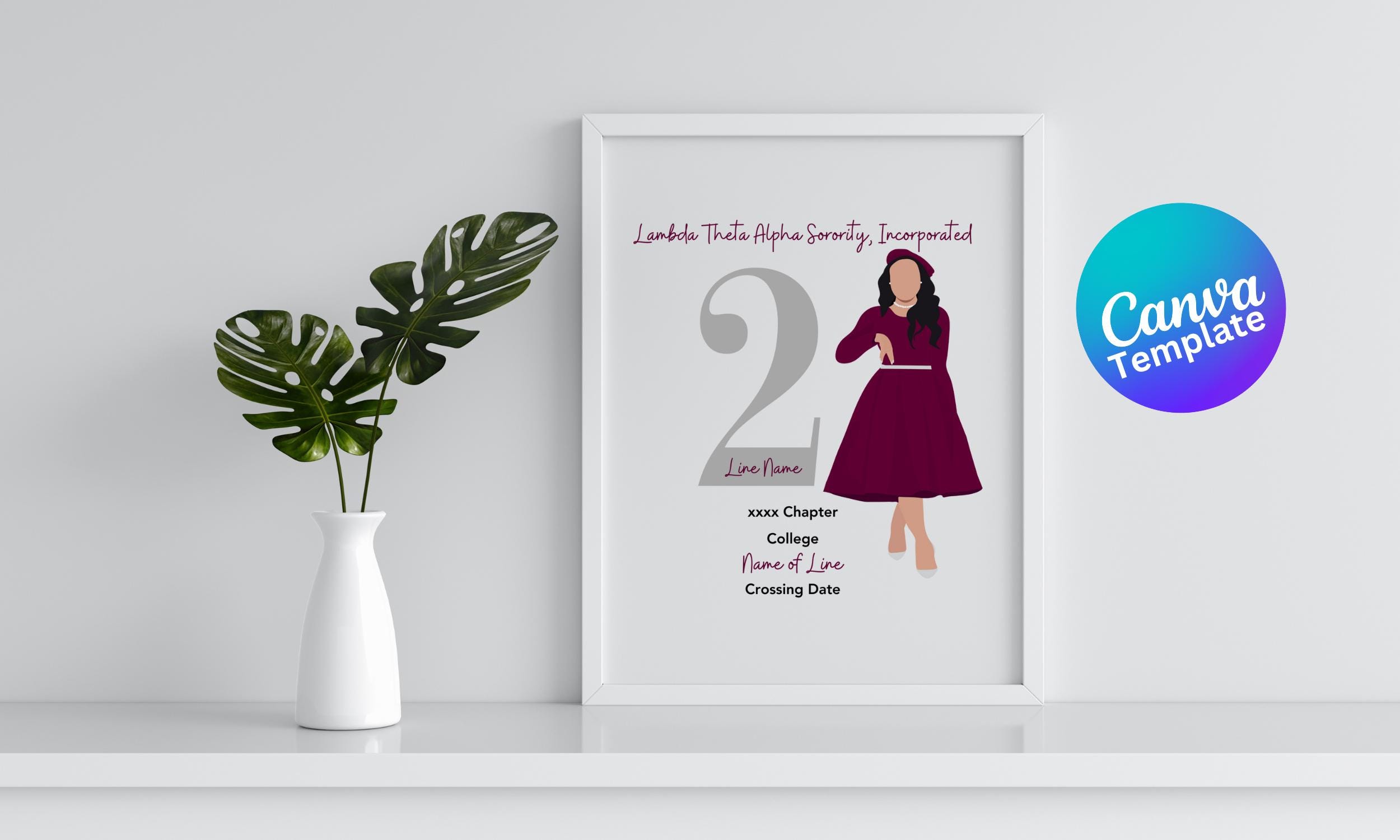 Personalized Lamba Theta Alpha Probate|digital Download| Crossing LTA ...