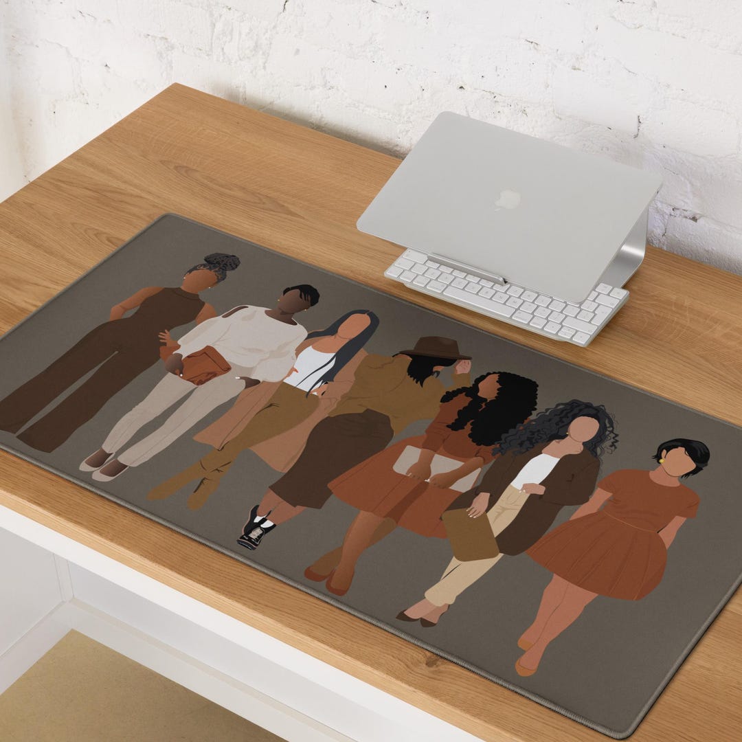 Melanin Desk Pad Black Girl Magic Desk Mat African American Art Black ...