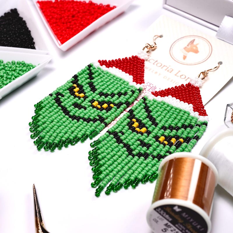 Grinch Beads - Etsy