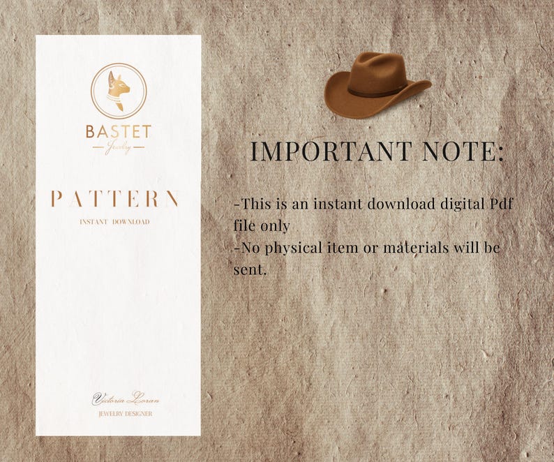 Costume Hat Band Pattern PDF –loom Bead Pattern PDF, Western Cowboy Hat ...