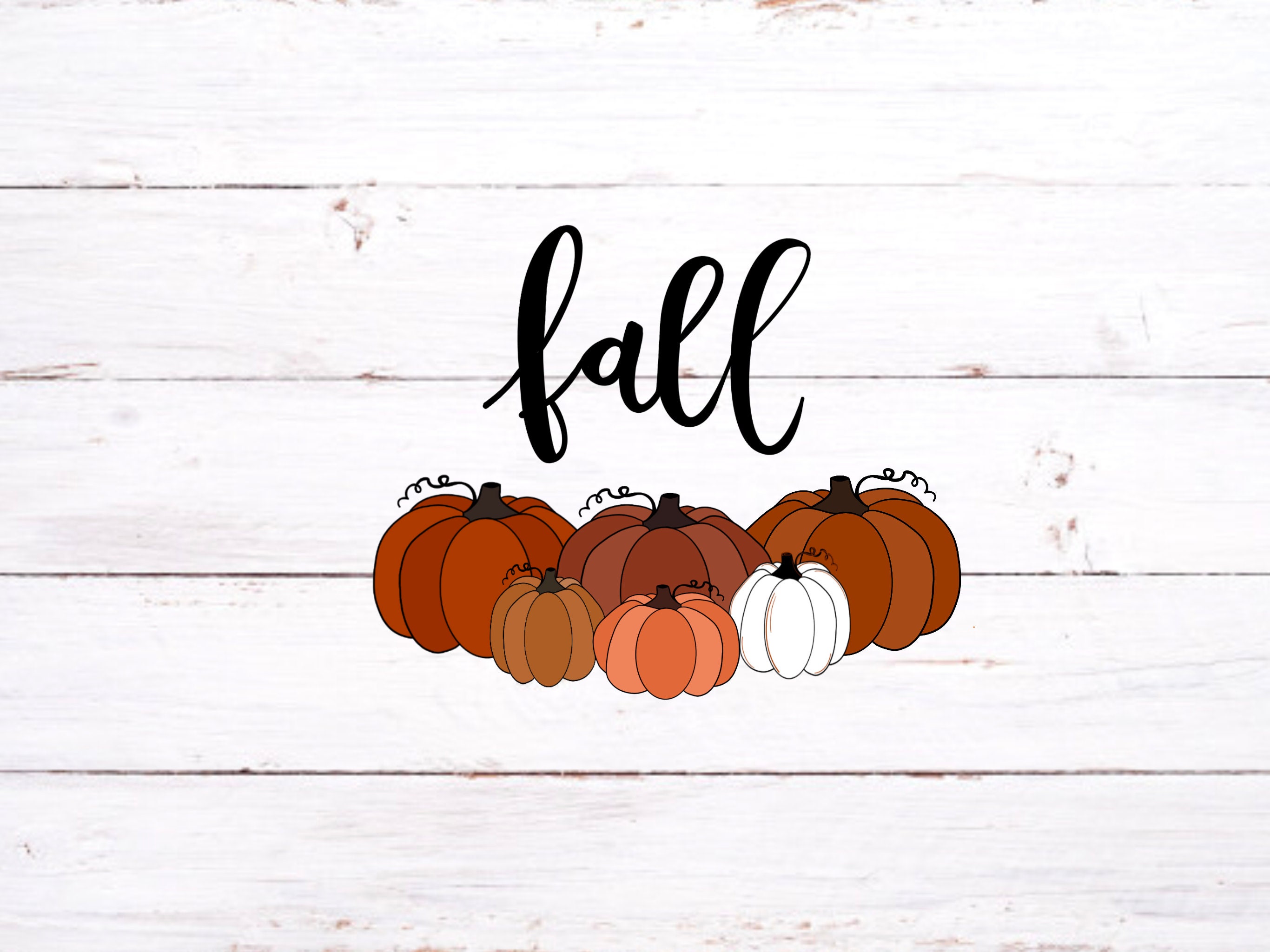 Fall Pumpkins PNG Digital Art Printable Cute Autumn Halloween - Etsy