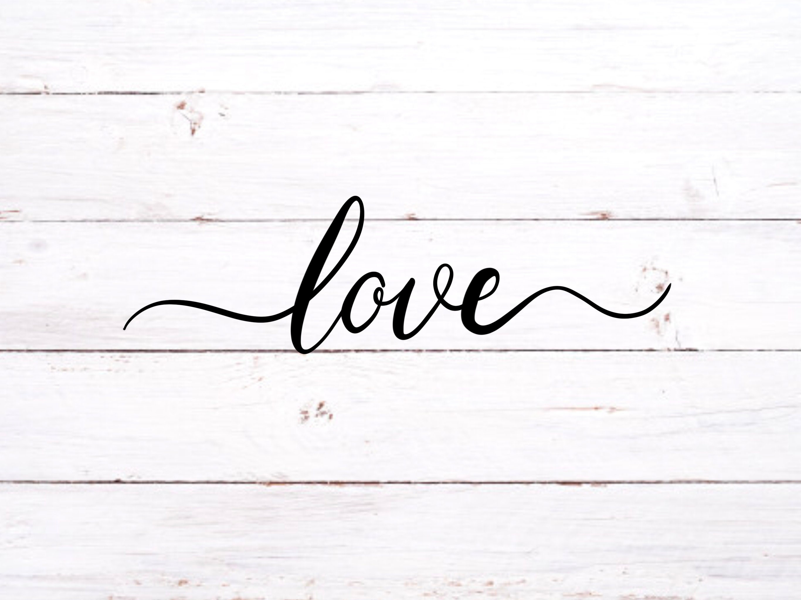 Love Cursive SVG Fro Cricut Downloadable Cute 4 Files for - Etsy