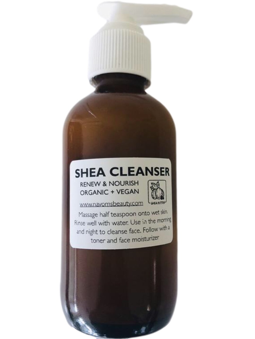 Organic Shea Face Cleanser, Face Wash, Nourishing Face Cleanser for All ...