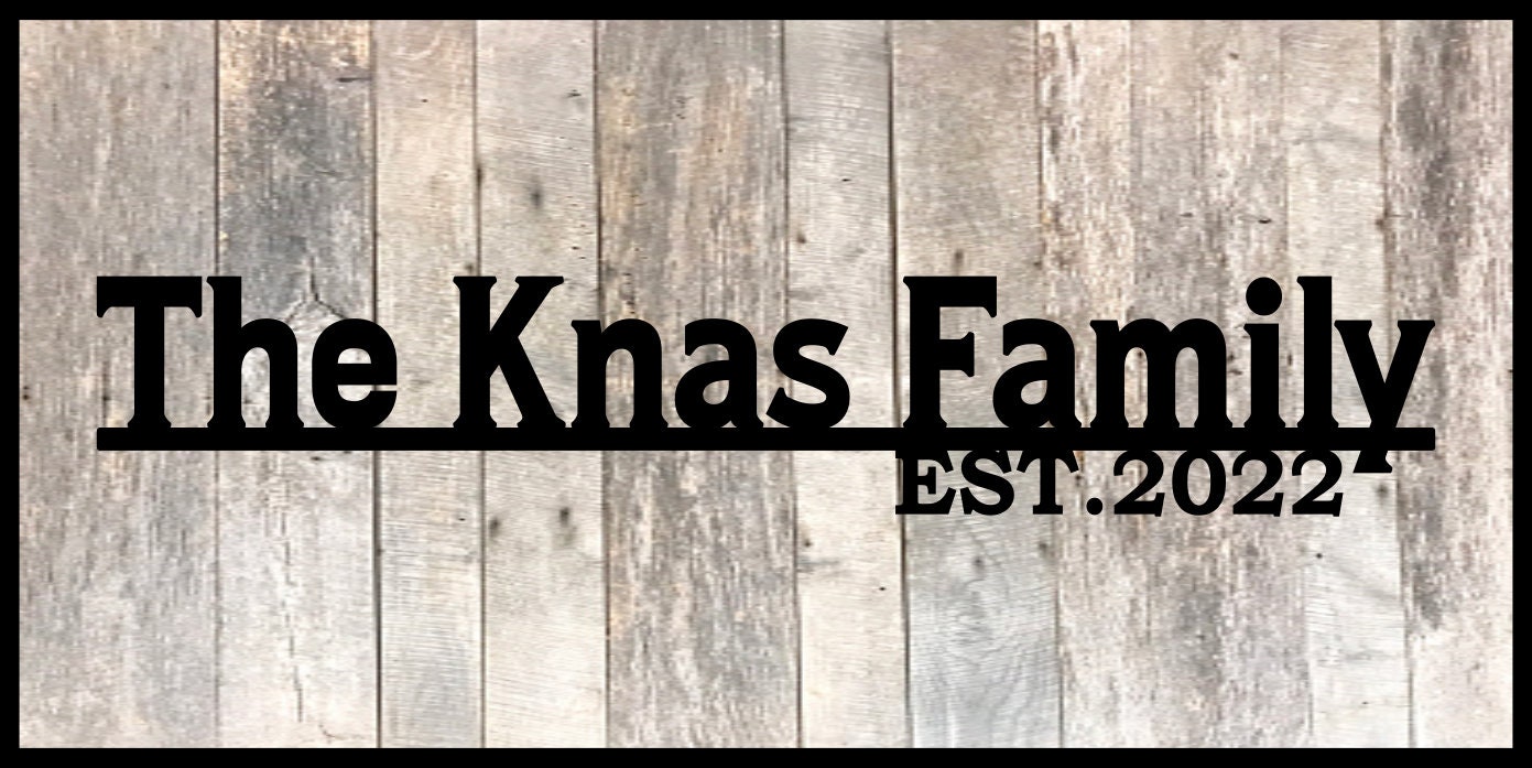 Metal Name Sign | Personalized Est Sign | Custom Metal Words | Family ...