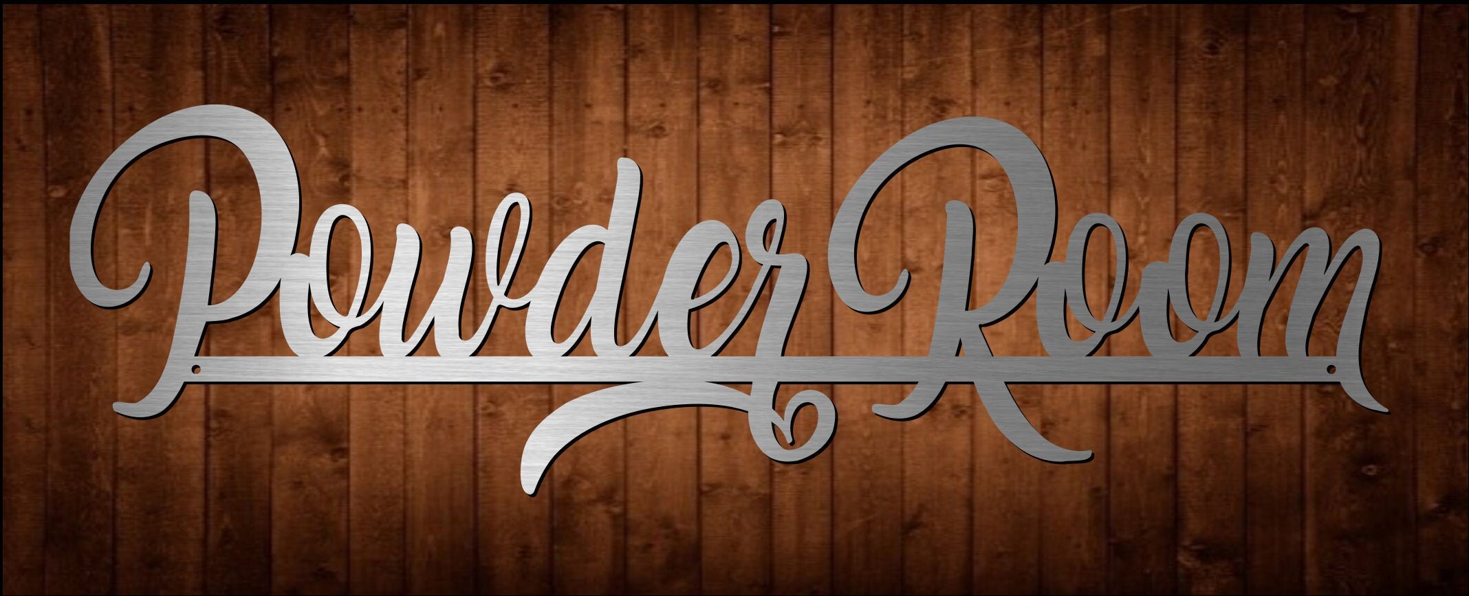 Powder Room Metal Sign Bathroom Sign Housewarming Gift - Etsy