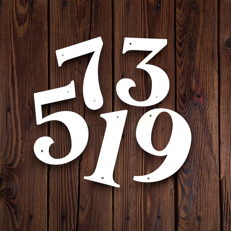 Metal Mailbox Numbers - Etsy