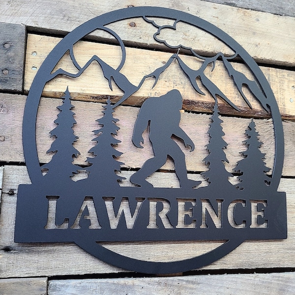 Bigfoot Metal Sign - Etsy