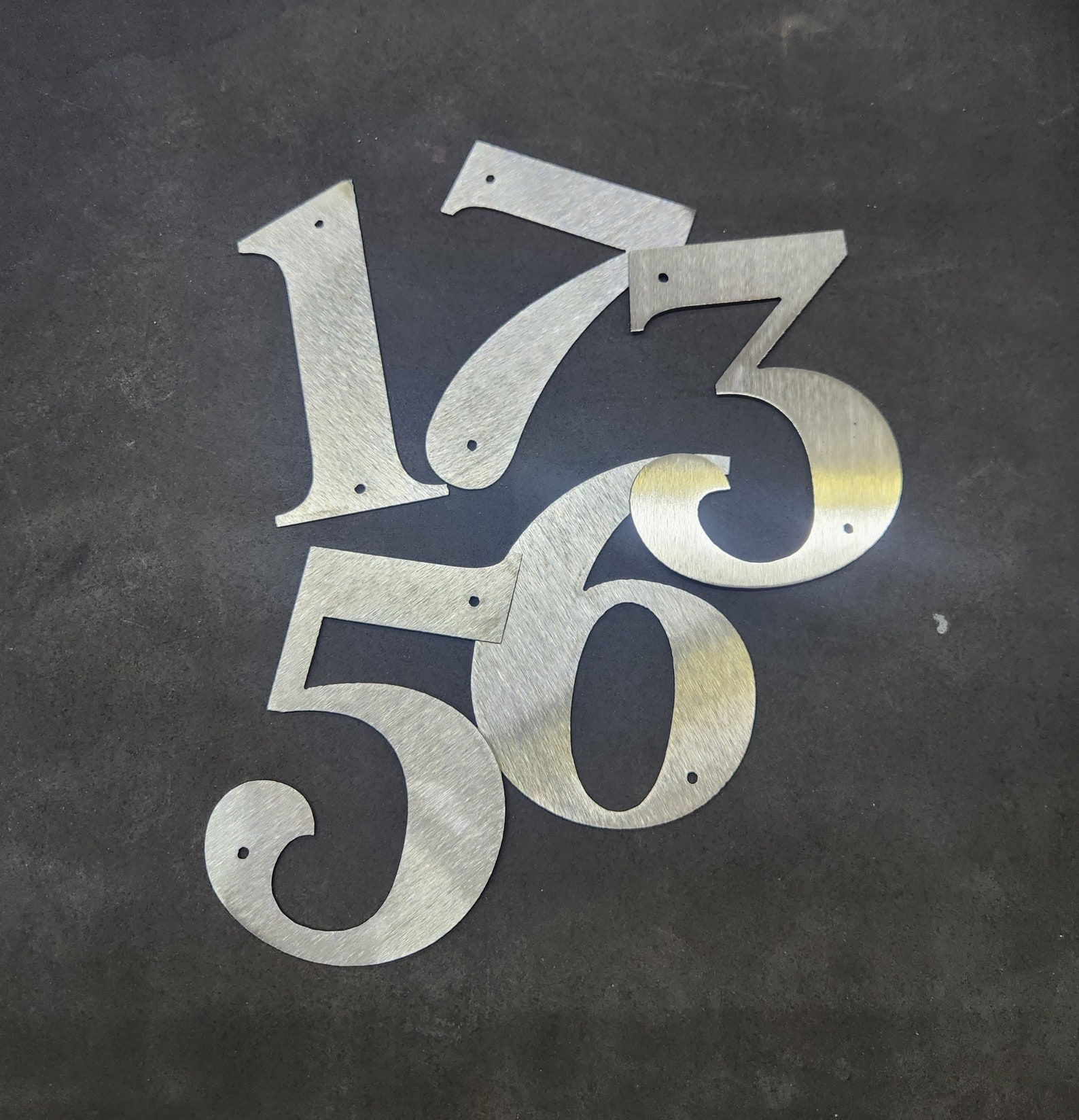 Metal Numbers | House Address | Mailbox Sign | Traditional Font - Etsy