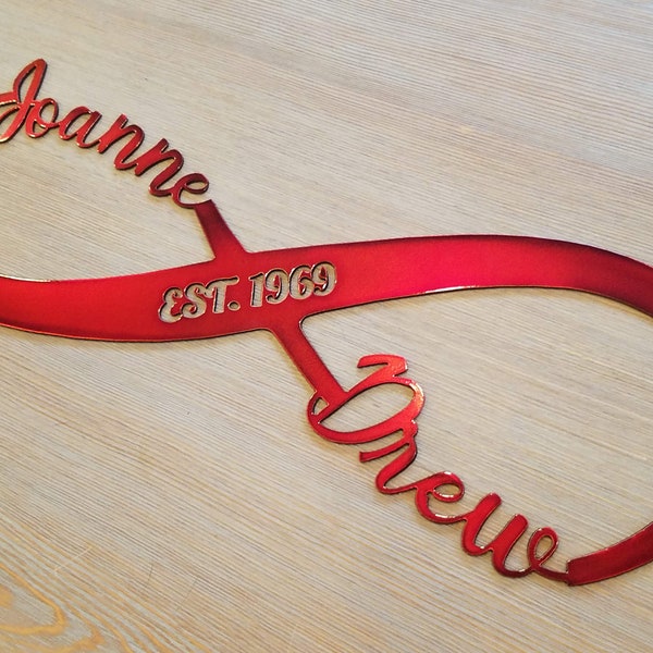 Infinity Symbol With Names - Etsy