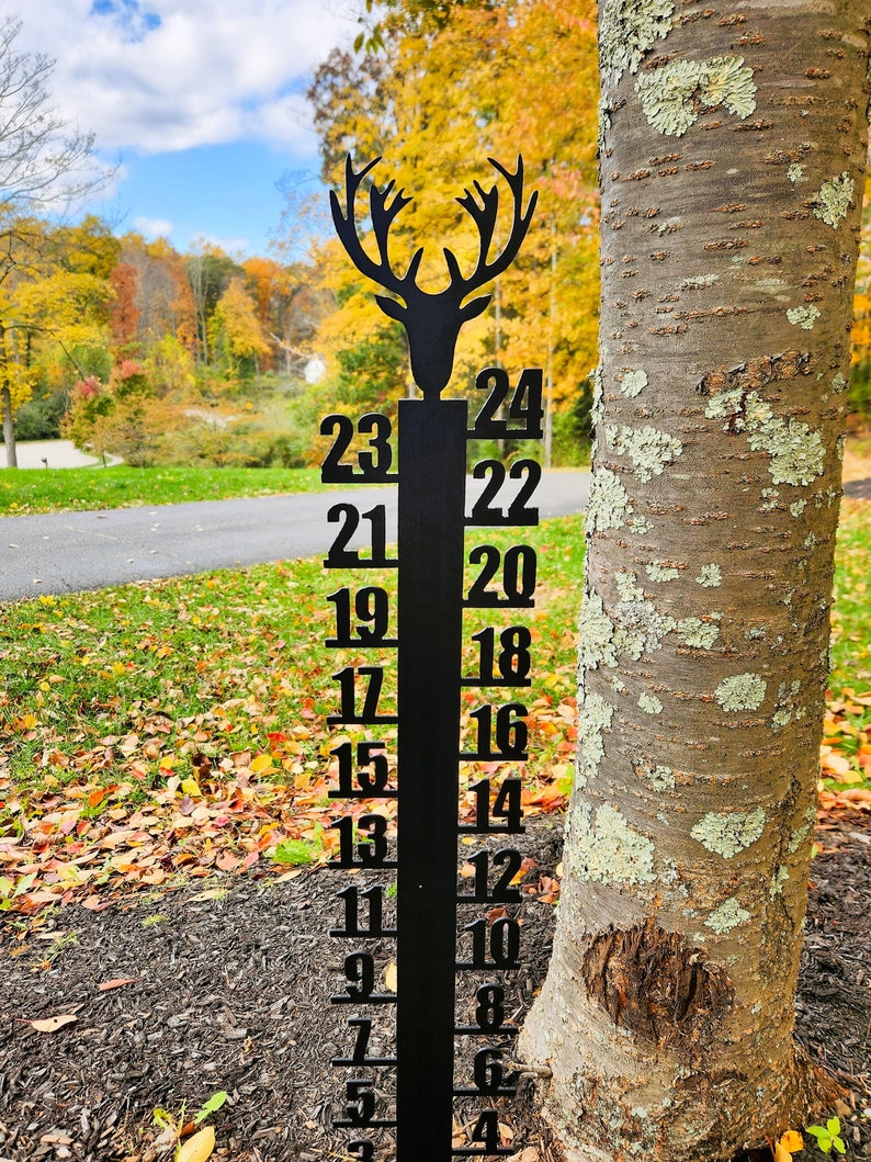 Deer Metal Snow Ruler/snow Gauge Snow Tracker Snow Stick - Etsy