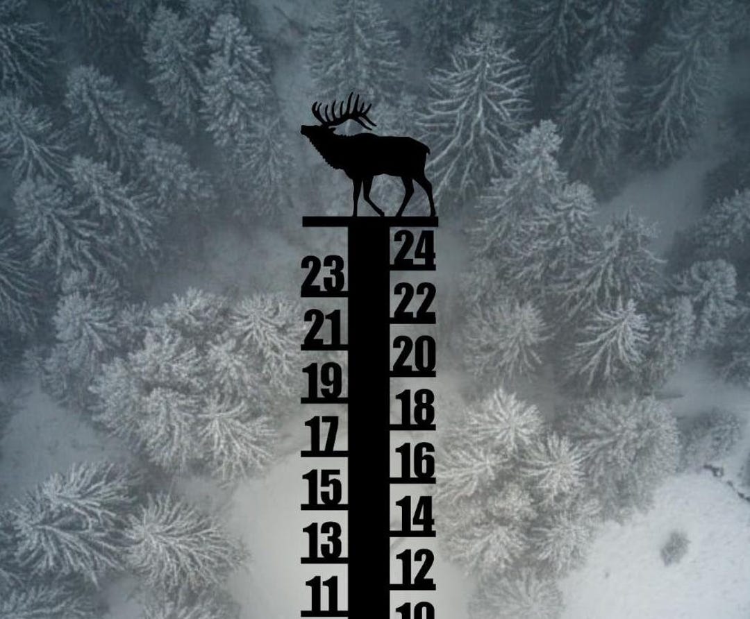 Elk Metal Snow Ruler/snow Gauge | Snow Tracker | Snow Stick - Etsy