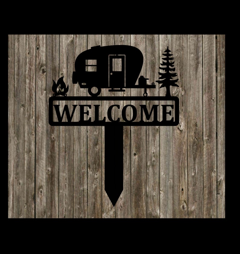 Camper Name Plaque Metal Personalized Camping/rv Sign | Etsy