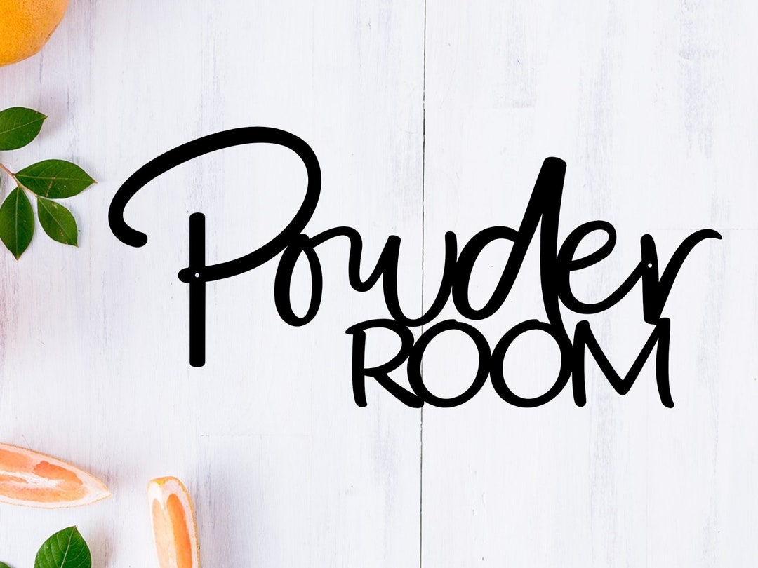 Powder Room Metal Sign | Bathroom Sign | Housewarming Gift - Etsy