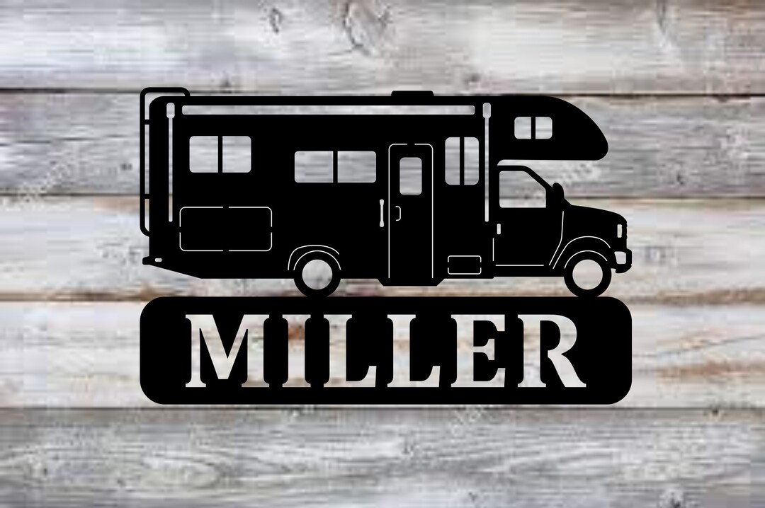 RV | Class C Motorhome | Camper Name Plaque | Metal Personalized Sign ...
