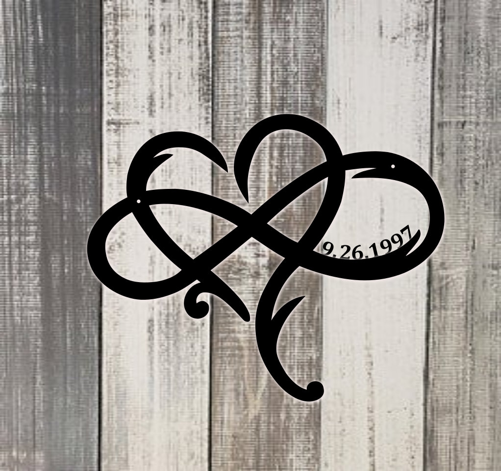 Infinity Heart with Personalization | Etsy