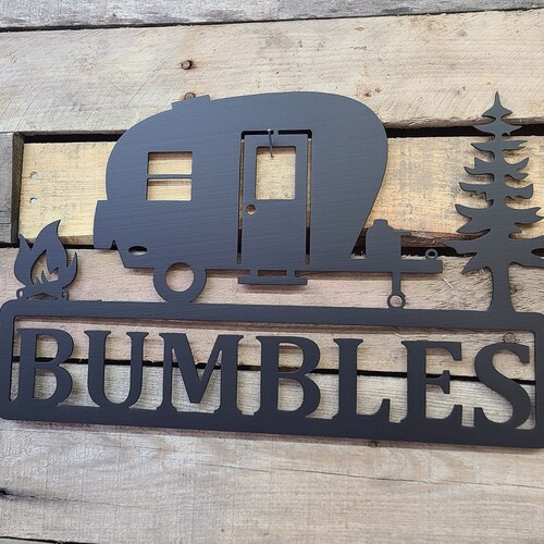 Personalized Metal Camping Sign Camping Sign Custom Camper - Etsy