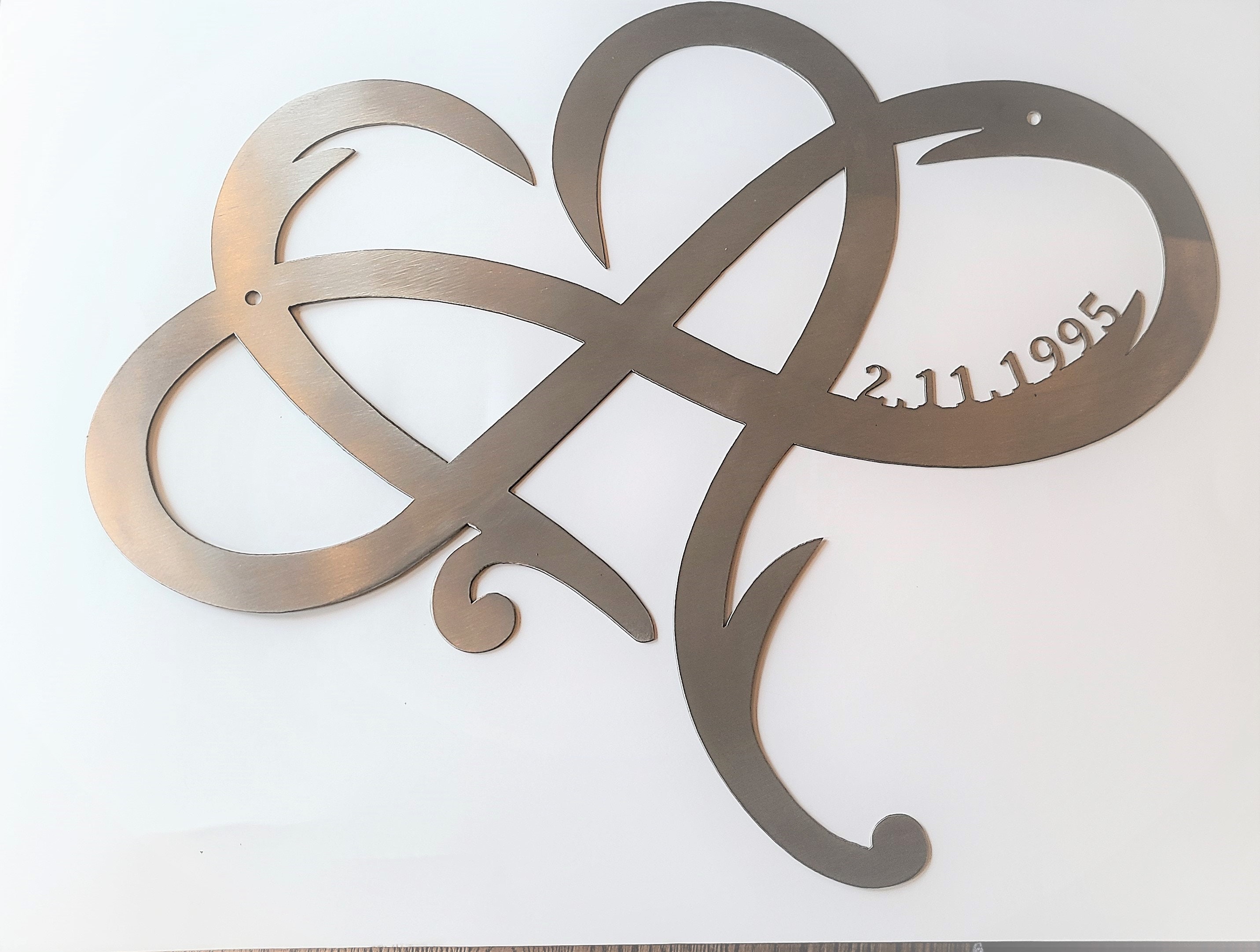 Infinity Heart with Personalization | Etsy