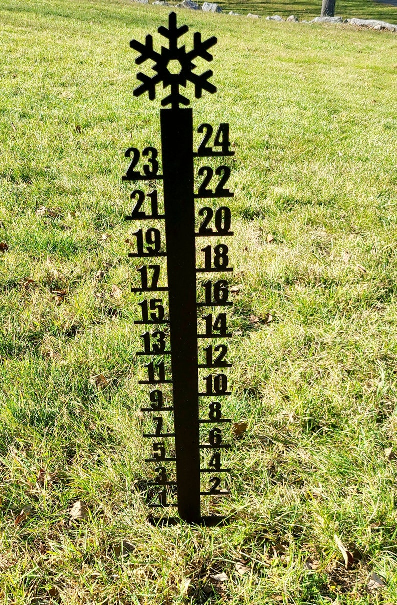 Snowflake Metal Snow Ruler/snow Gauge Snow Tracker Snow - Etsy