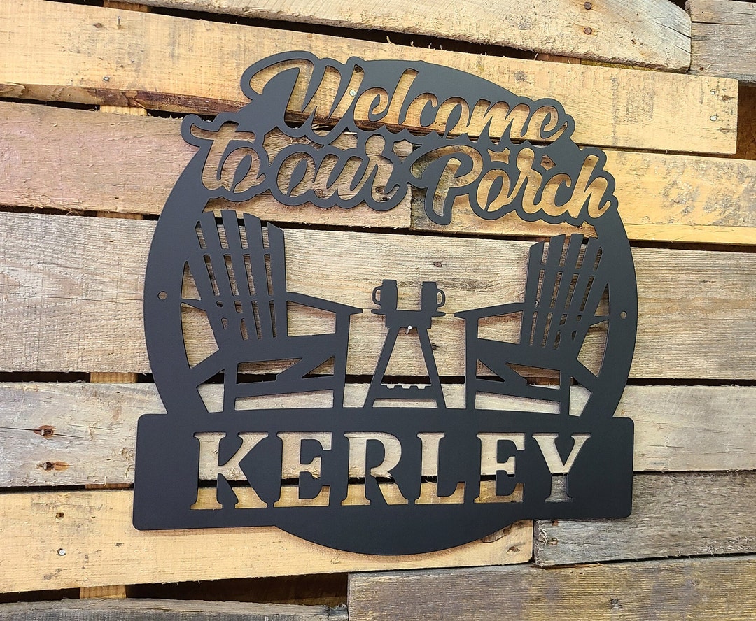 Welcome to Our Porch | Family Name | Personalized Sign - Etsy