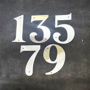 Metal Numbers | House Address | Mailbox Sign | Traditional Font - Etsy