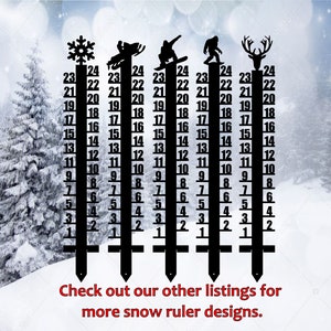 Snowflake Metal Snow Ruler/snow Gauge Snow Tracker Snow Stick - Etsy