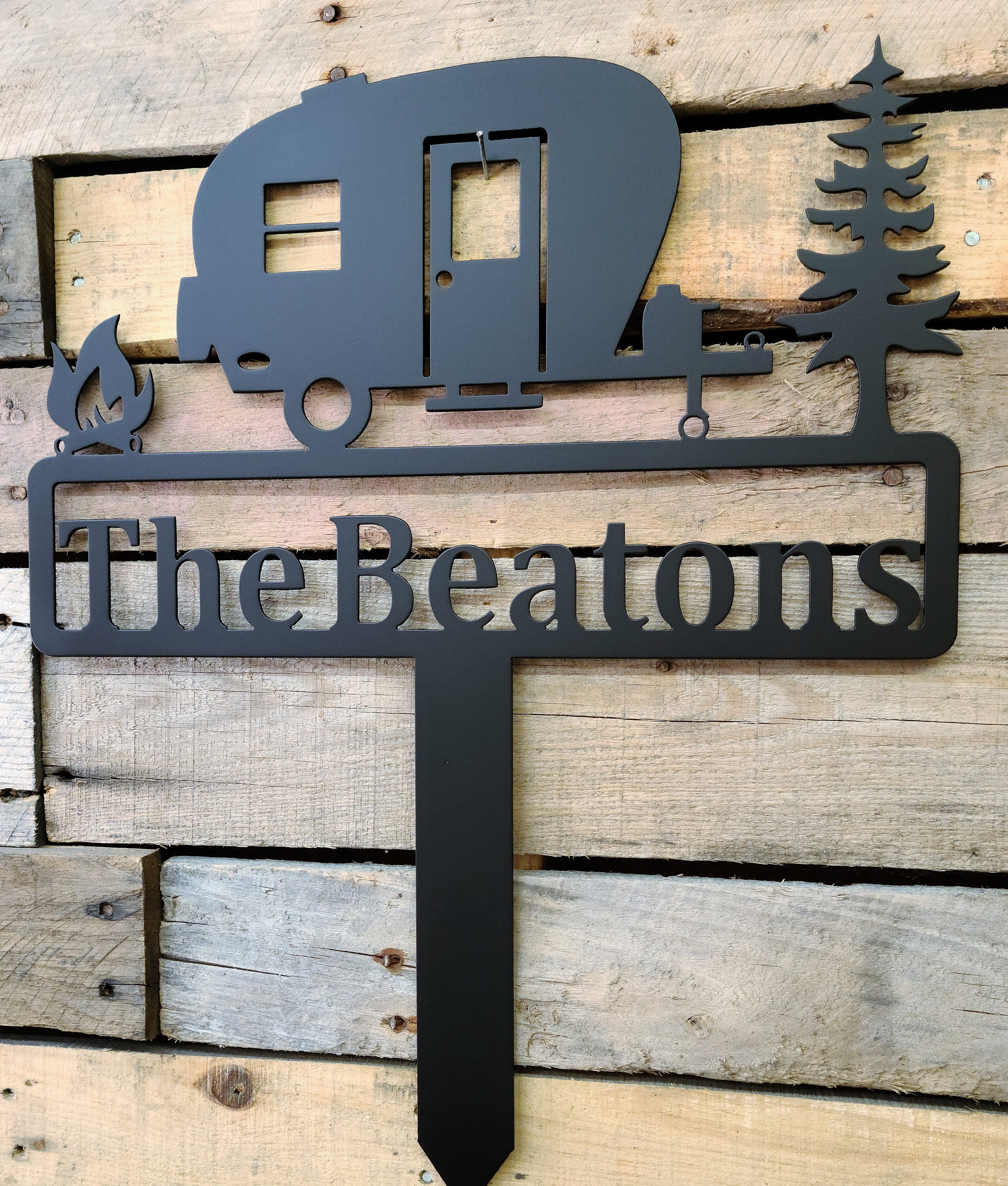 Camper Name Plaque Metal Personalized Camping/rv Sign | Etsy