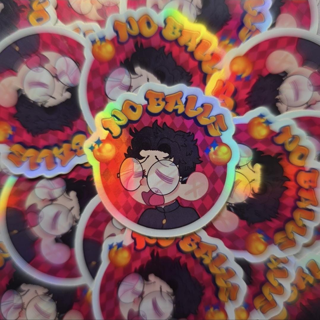 Okarun "no Balls" Sticker | Dandadan Sticker | Holographic Vinyl ...