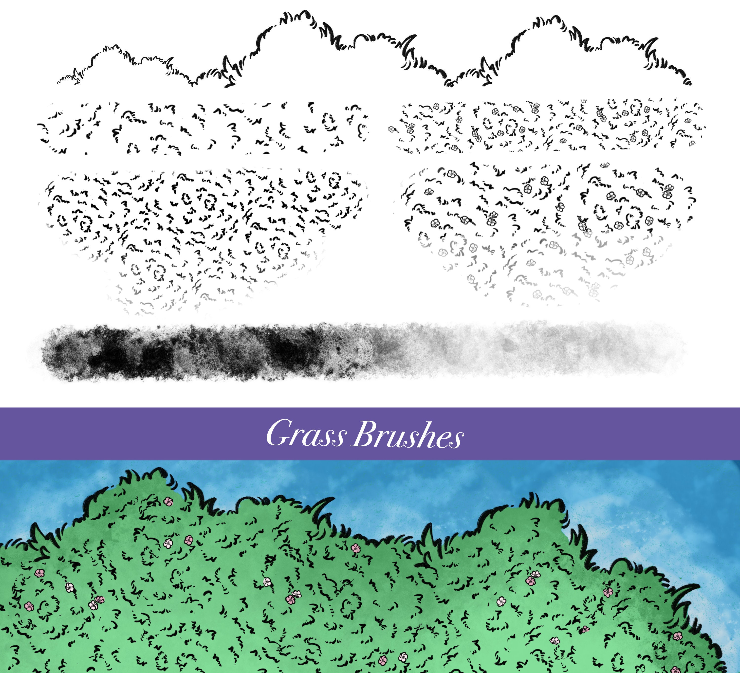 Battlemap Foliage Brushes for Procreate - Etsy