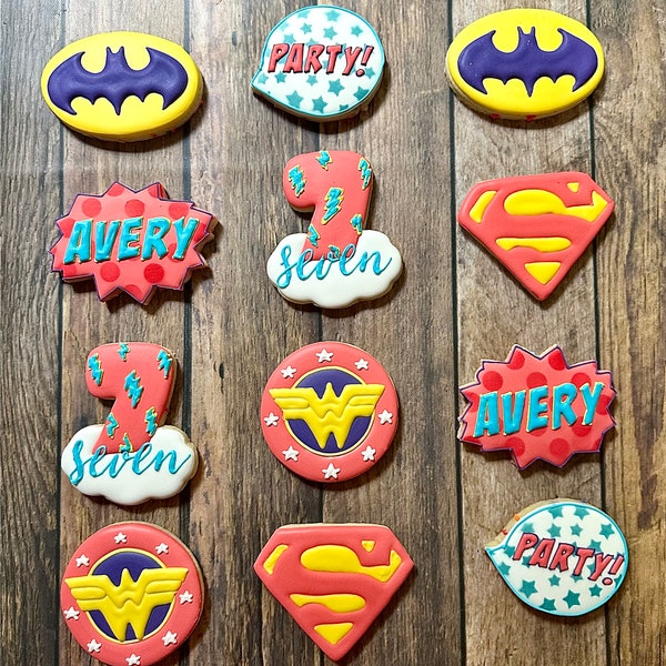 Super Hero Cookies - Etsy