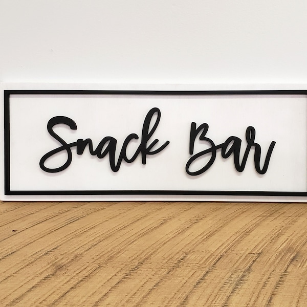 Snack Bar Sign - Etsy