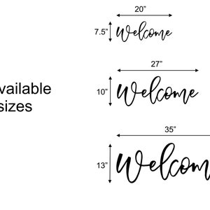 Welcome Sign | Welcome Cutout Sign | Welcome Word Cut Out | Farmhouse ...