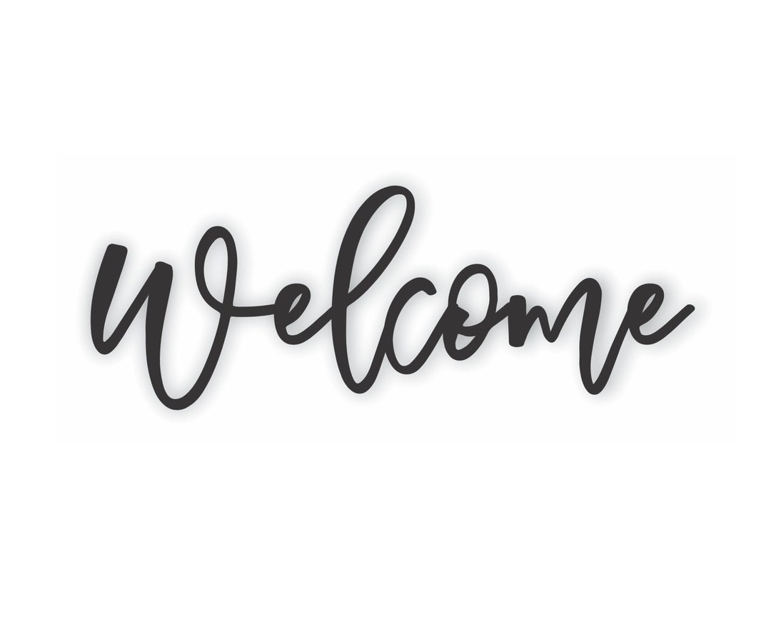 Welcome Sign - Welcome Cutout Sign - Welcome Word Cut Out - Farmhouse ...