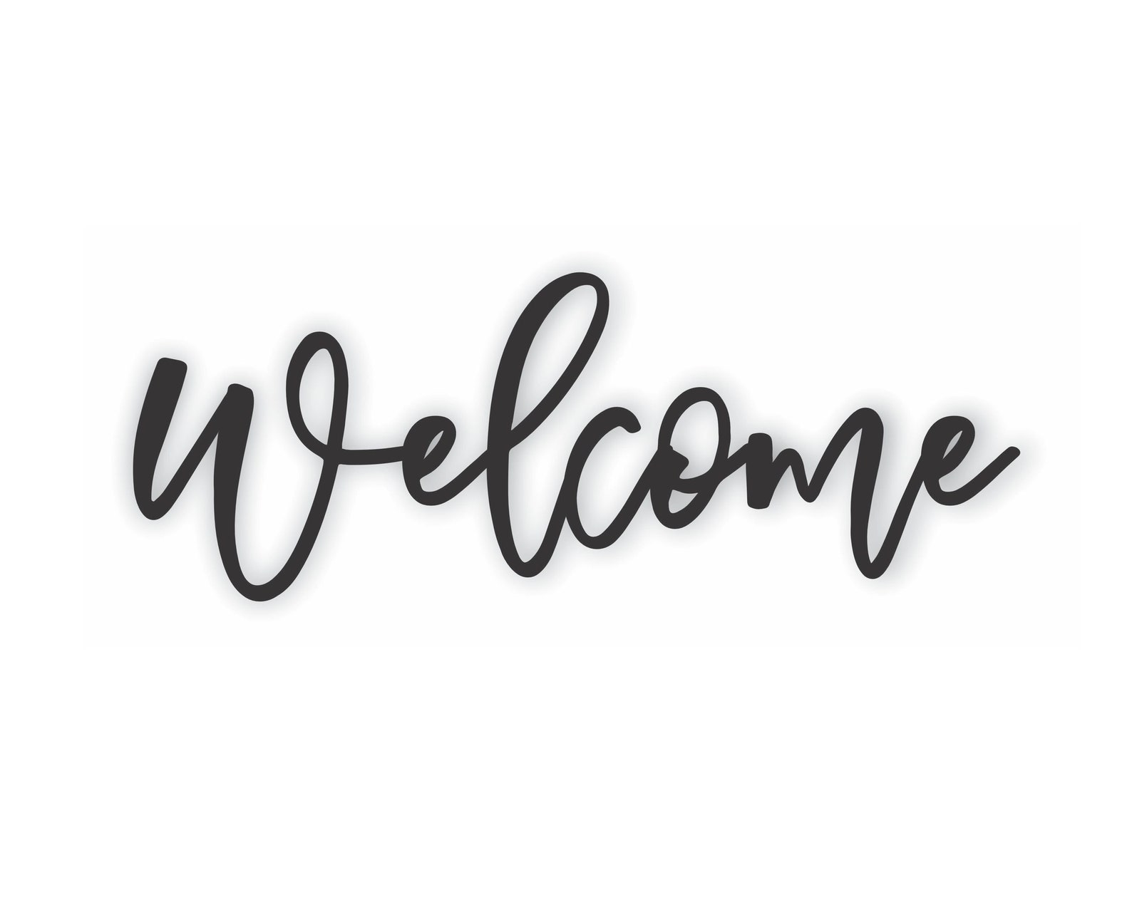 Welcome Sign Welcome Cutout Sign Welcome Word Cut Out - Etsy