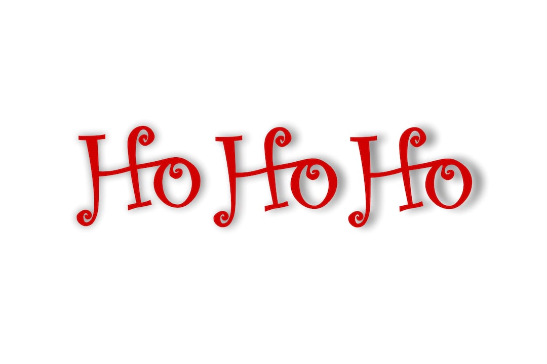 Ho Ho Ho Sign - Ho Ho Ho Cutout Sign - Ho Ho Ho Word Cut Out ...